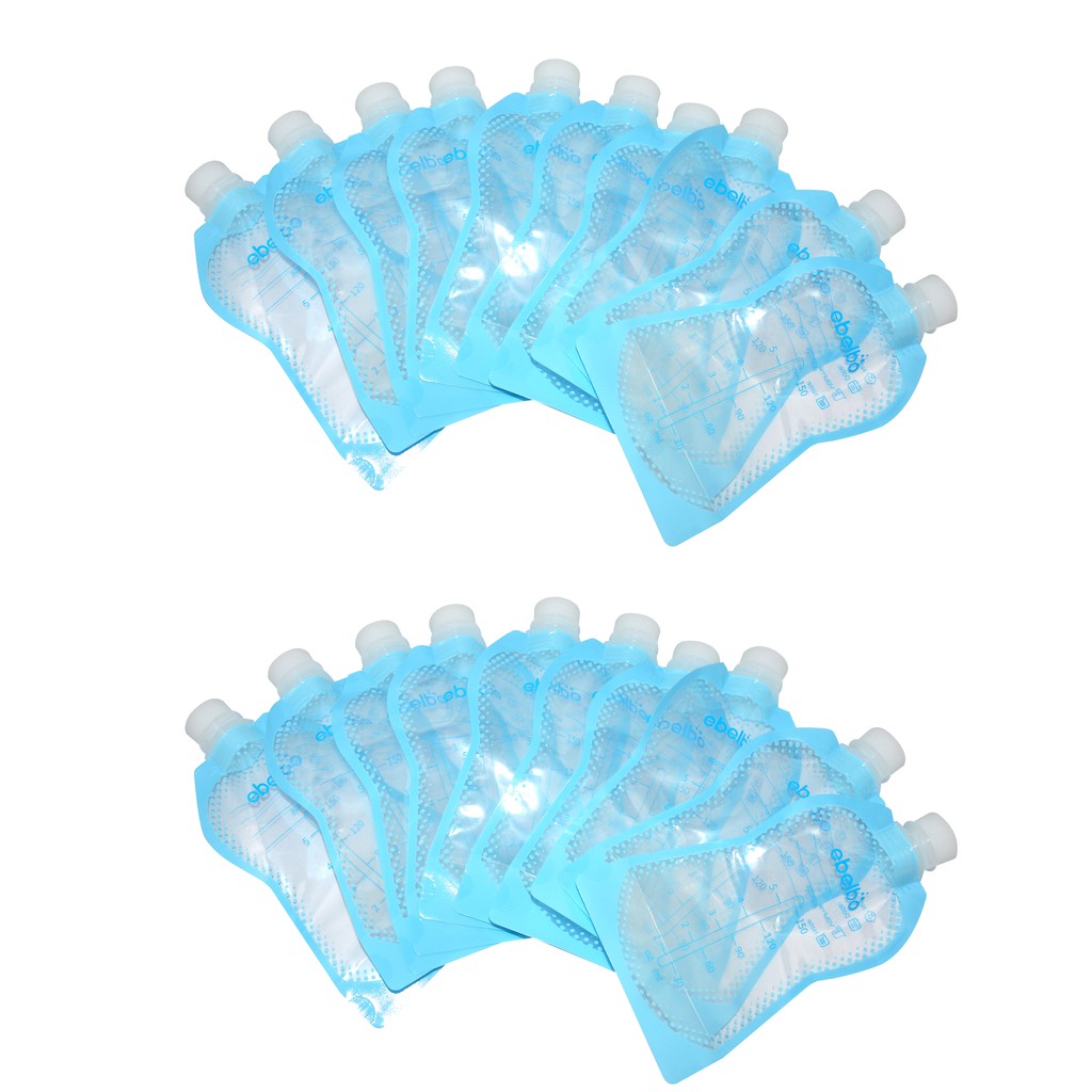 Ebelbo Pump And Store Breastmilk Storage Bag Set 20 Bags | Shopee ...