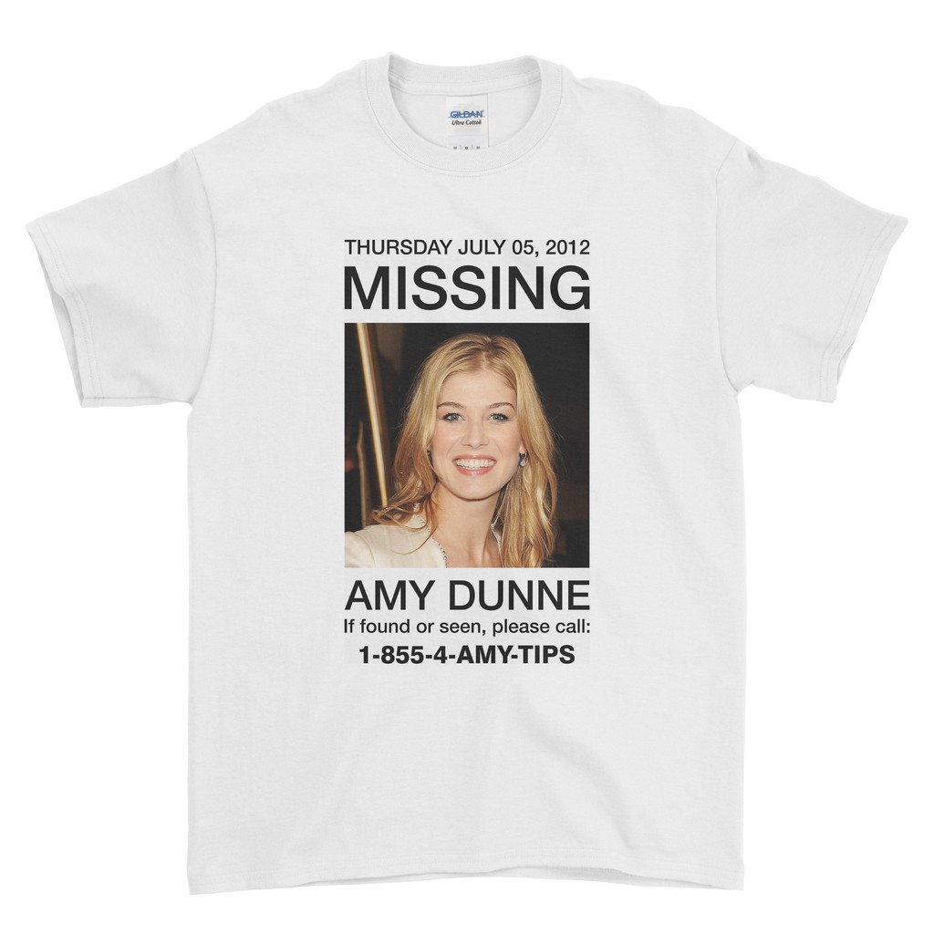 Gone Girl - Amy Dunne Missing Movie T-shirt | Shopee Philippines