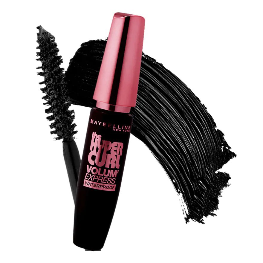 Maybelline New York Hypercurl Water Proof Mascara Dark Black | Shopee ...