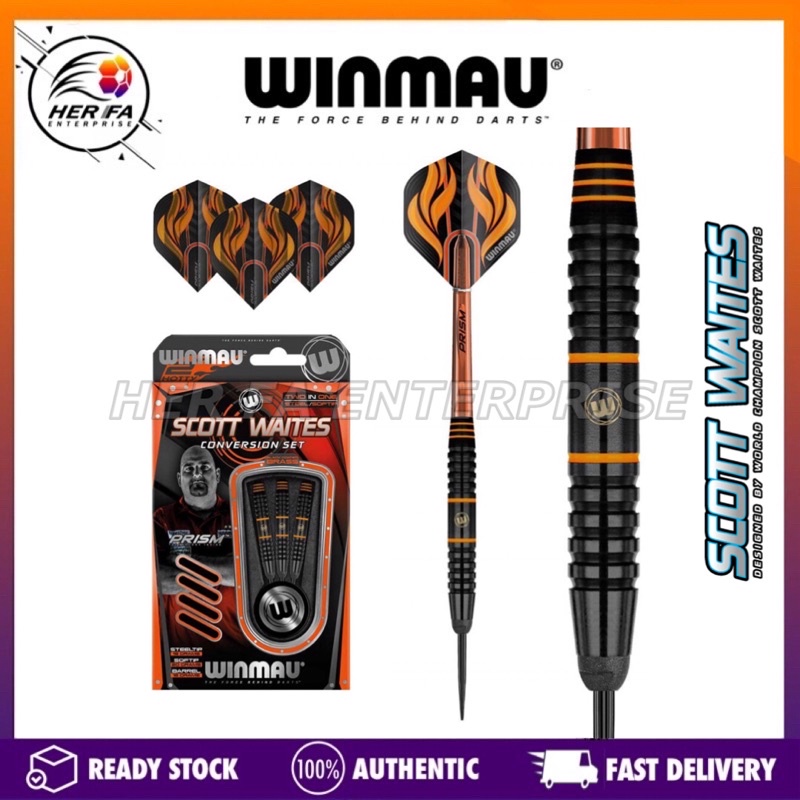 WINMAU Scott Waites Dart Set 20g Convertion Set 2 in 1 (1215) | Shopee ...