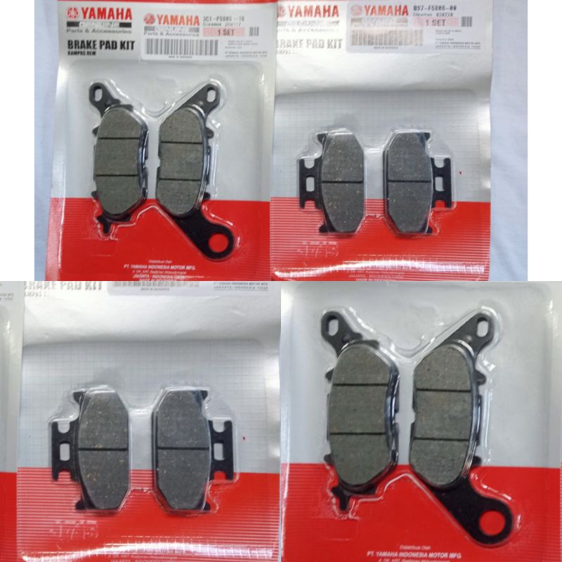 YAMAHA MT 15 V3 & XSR 155 FRONT AND REAR BRAKE PAD SET GENUINE | Shopee ...