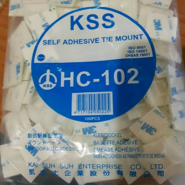 TIE MOUNT KSS HC-102 / HC-103 contains 100 pcs per pack | Shopee ...