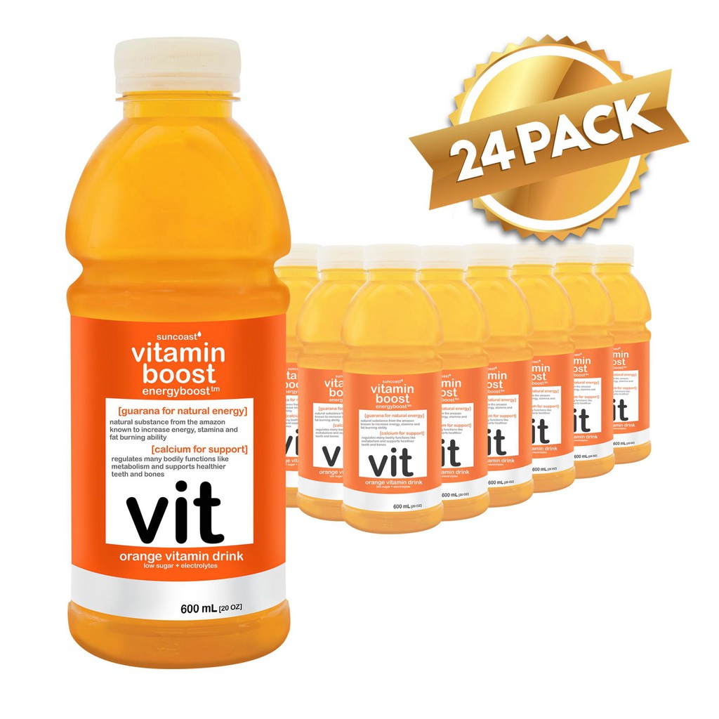 Suncoast 600ml Vitamin Boost Energy boost Orange Drink (Box of 24 ...