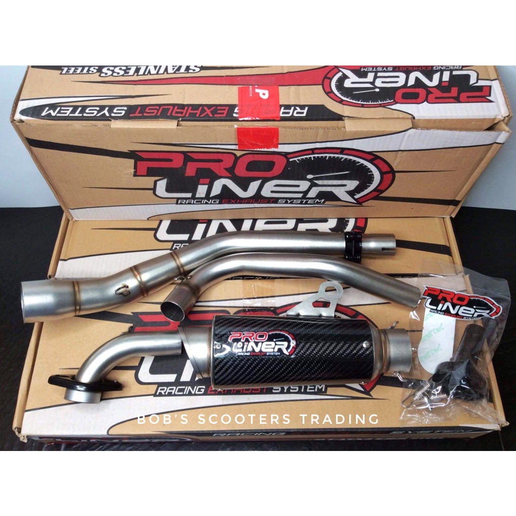 PROLINER Exhaust Pipe for Sniper 150 Standard Carbon with Silencer Full ...
