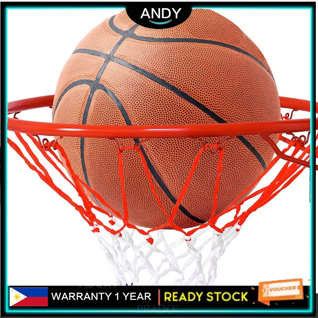 12/18 inch Standard Basketball Hoop Ring Net Wall Mounted Basketball ...