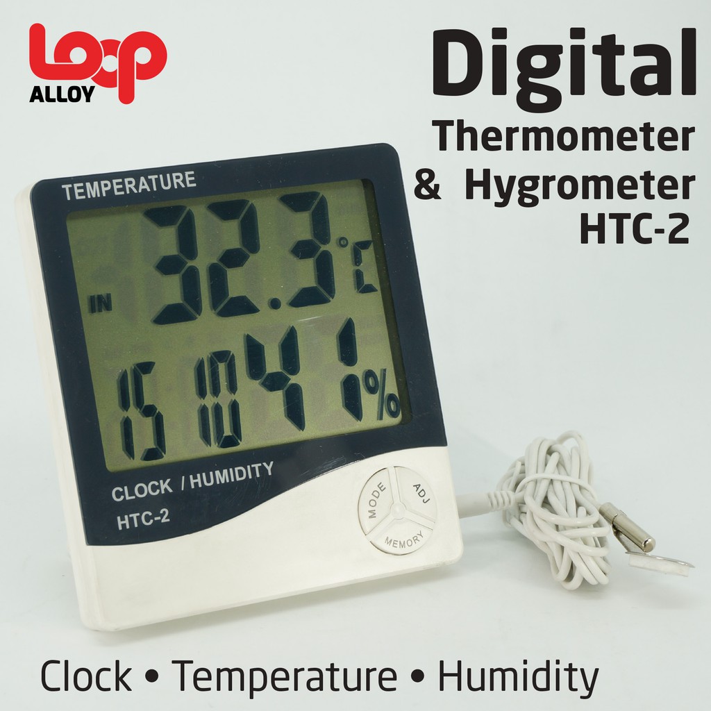 Digital Hygrometer And Thermometer Htc2 | Shopee Philippines