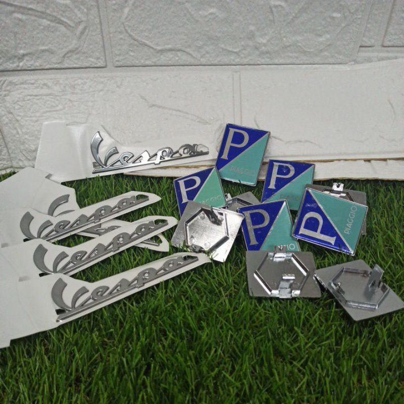 VESPA PIAGGIO LOGO ( VESPA / P / PRIMAVERA ) EMBLEM | Shopee Philippines