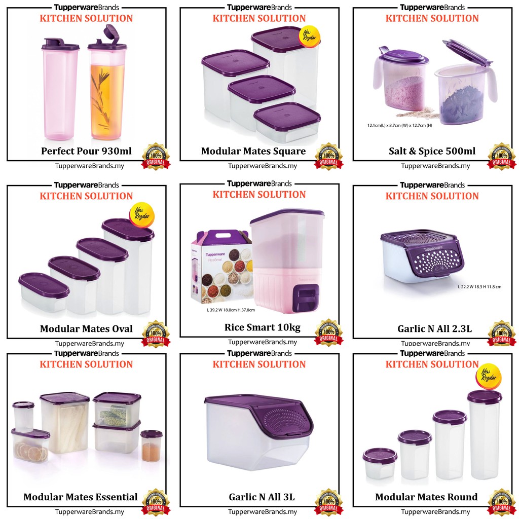 Kitchen Solutions by Tupperware Rice Smart, Perfect Pour, Modular Mates ...
