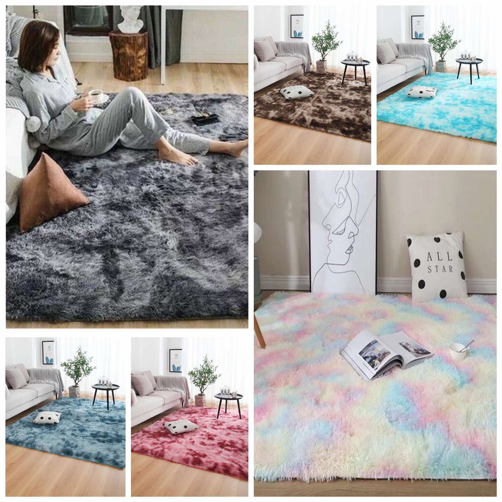 150 x 180cm Multicolor Ultra Soft Washable Kids Room Nursery Rug Thick ...