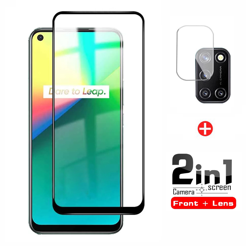 Realme 7i Tempered Glass Full Coverage Glass Film For Realme 7 6 Pro 6i ...