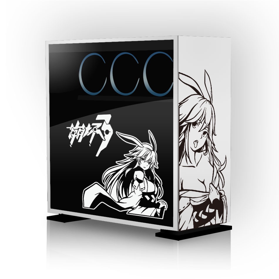 Honkai Impact Game Stickers for PC Case,Cartoon Decor Decals for ATX ...