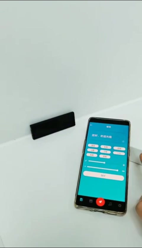 Rechargeable Bluetooth Digital LED Badge DIY Programmable Scrolling ...