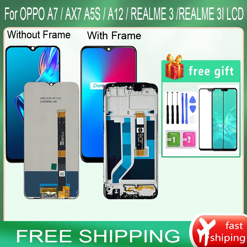 For OPPO A7 AX7 A5S CPH1909 A12 REALME 3 REALME 3I LCD Display Screen ...