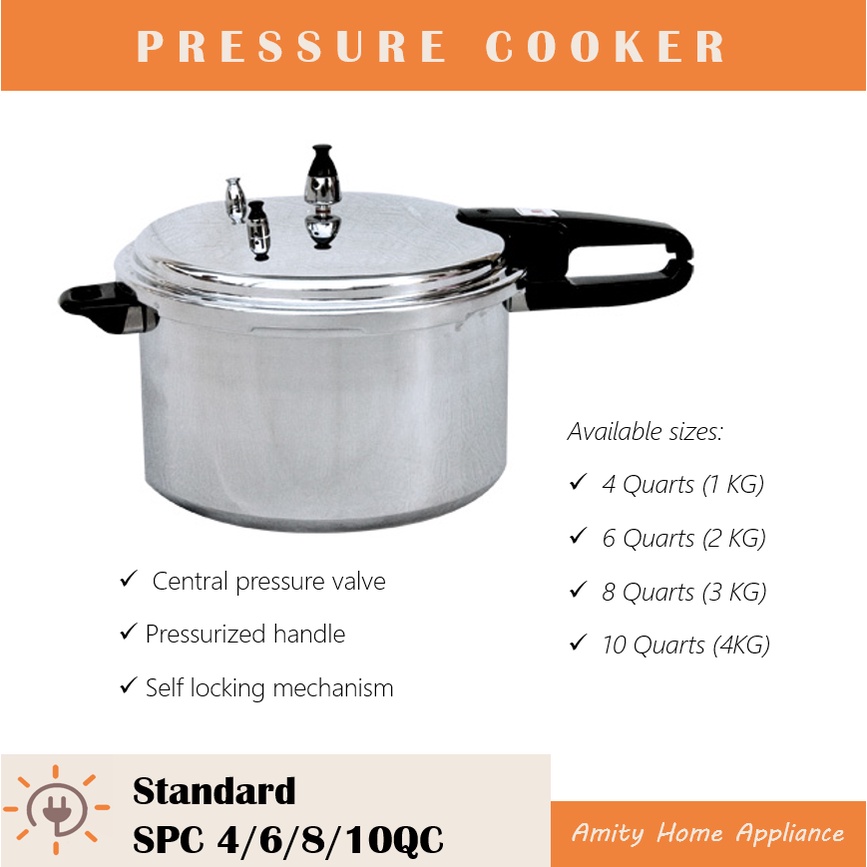 Standard Pressure Cooker 8 Quarts SPC8QC | Shopee Philippines