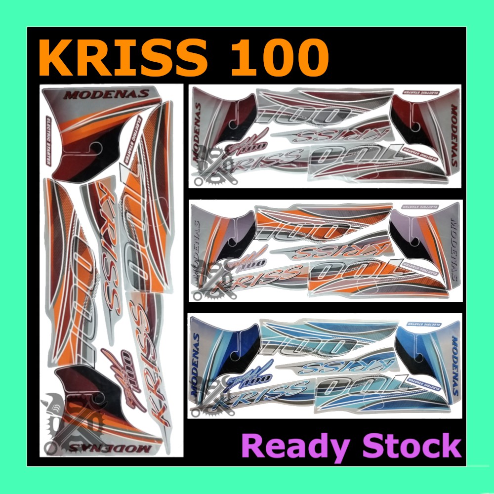 Kriss 100 Modenas Sticker Body Stripe Strike Motor | Shopee Philippines