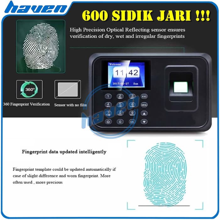 MESIN Fingerprint MACHINE / FINGERPRINT ABSENCE MACHINE / FINGERPRINT ...