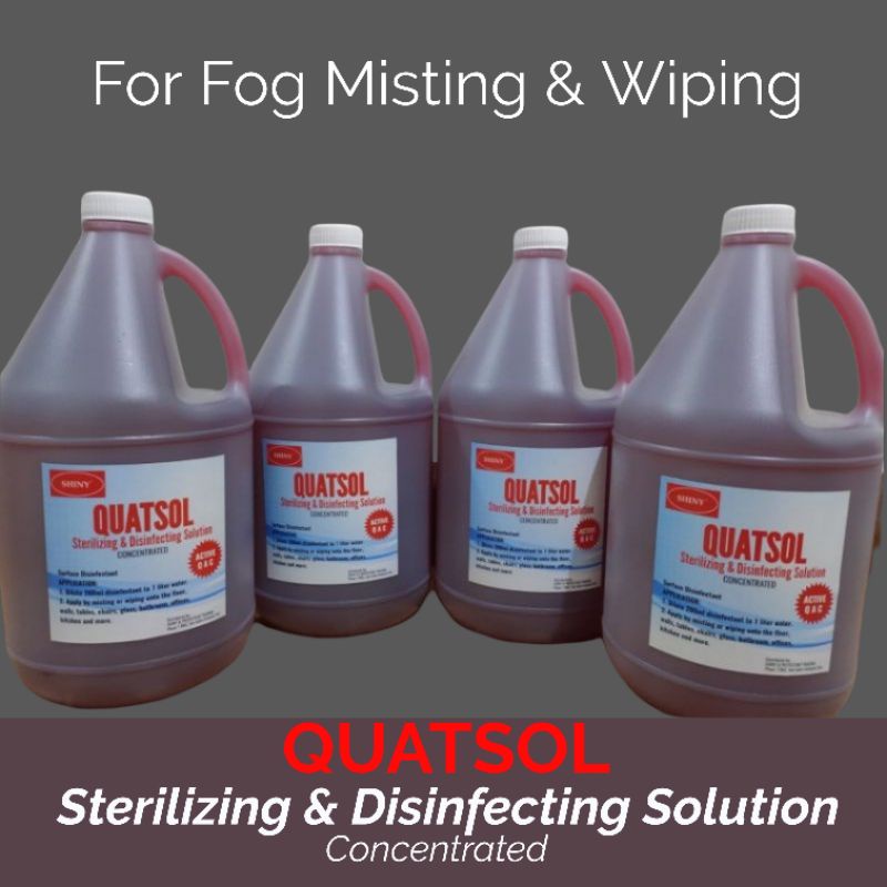 QUAT Disinfectant / QUATSOL (FOG MISTING OR WIPING) | Shopee Philippines