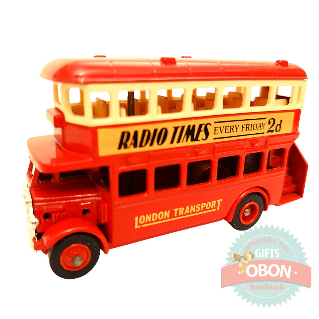 LLEDO 1932 AEC Regent Double Deck Bus - Radio Times Every Friday 2d ...