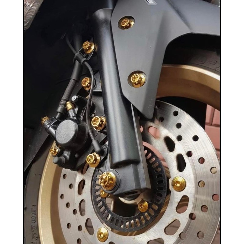 🇹🇭 Heng Aerox, Nmax Font Set Gold & White bolts Set | Shopee Philippines