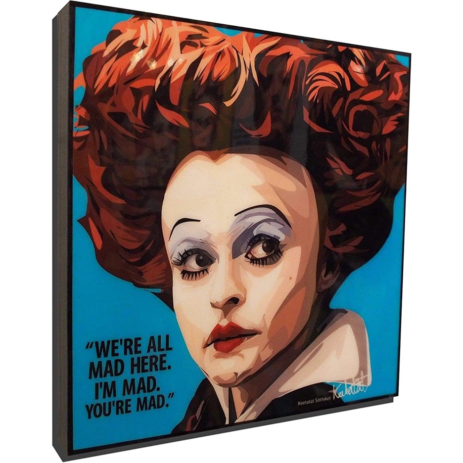 Red Queen Poster POP Art Print Painting on Canvas Motivational Quotes ...