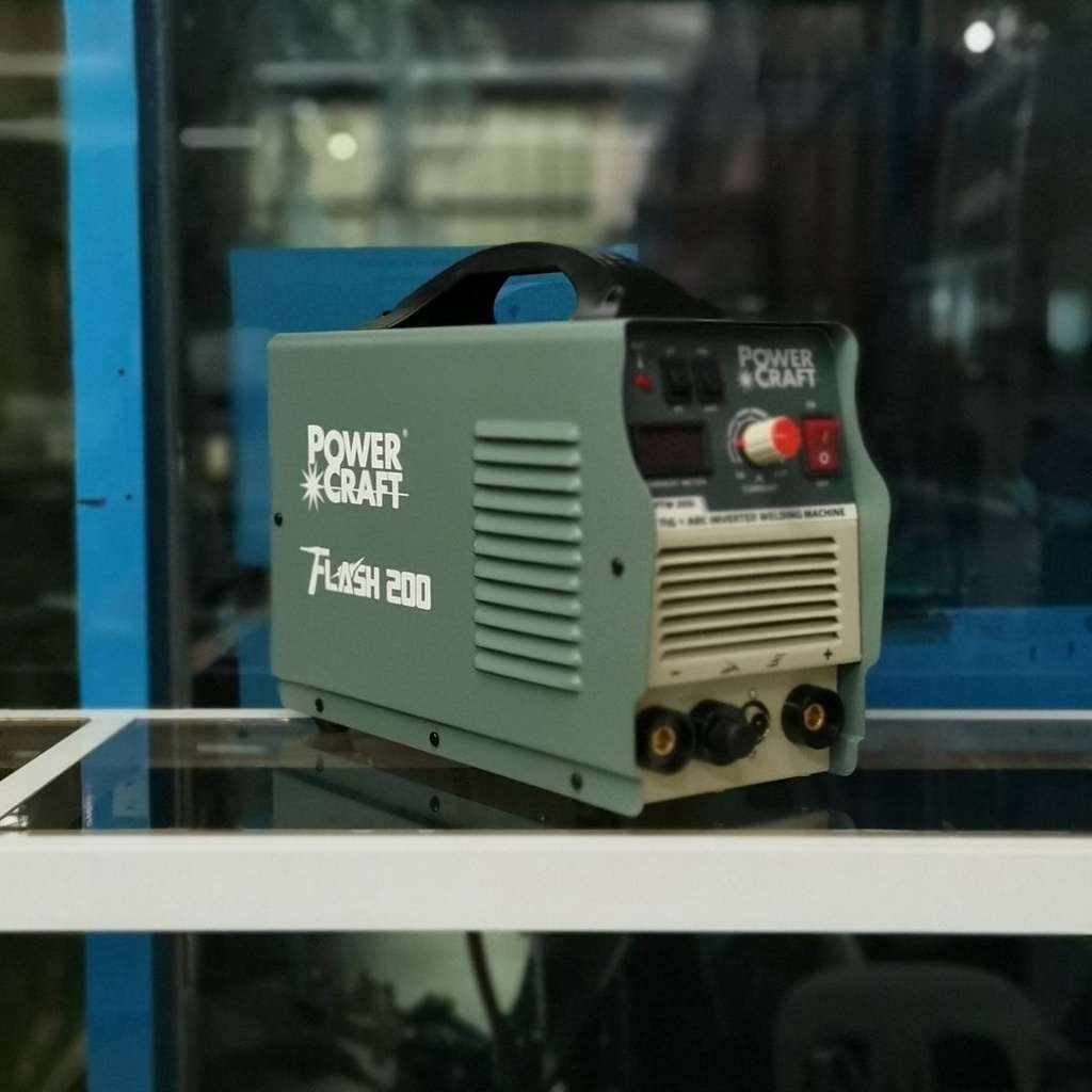 POWECRAFT DC TIG + ARC 200A INVERTER WELDING MACHINE W/ARGON REGULATOR ...