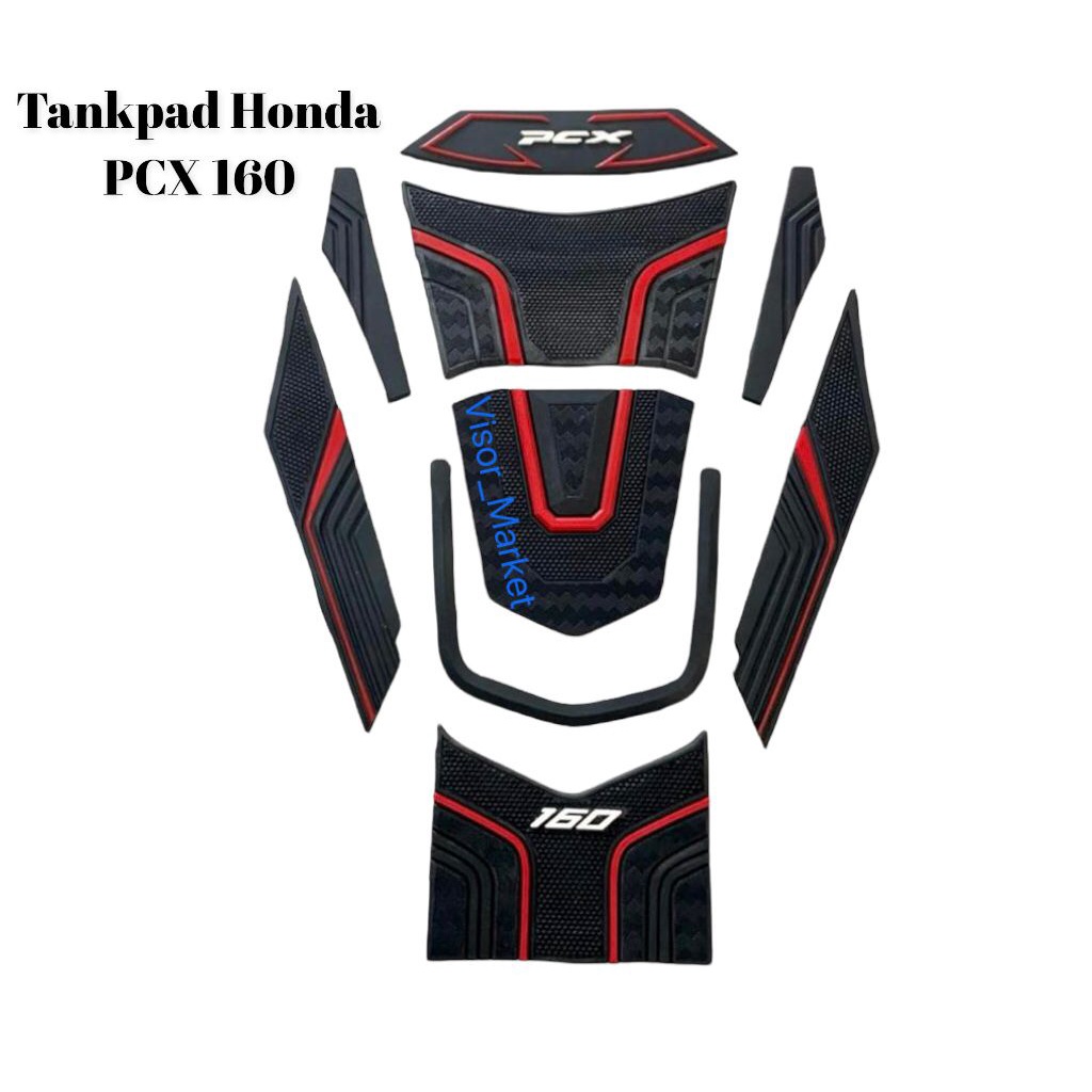 Tankpad DECKPAD DECKPAD HONDA PCX 160 TANKPAD Rubber Body Protector ...