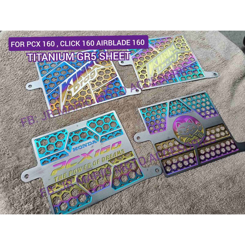 RADIATOR COVER TITANIUM ( PCX160 , CLICK 160 ETC ) | Shopee Philippines