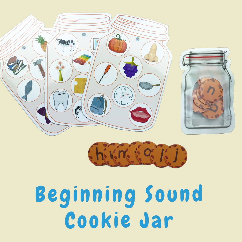 Beginning Sound Cookie Jar Learning Montessori Fonik Language | Shopee ...