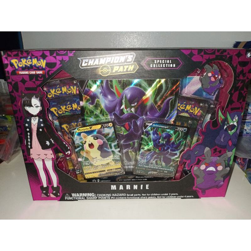 Pokemon Tcg Champions Path Marnie Promo Card Pin Box Brandnew | Shopee ...