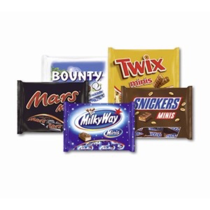 Mars / Snickers / Bounty / Twix / Milkyway Minis Travel Edition 333gm ...