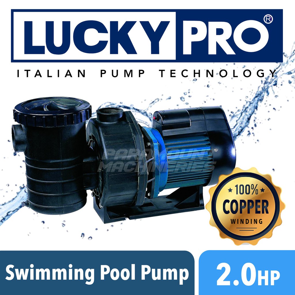 Lucky Pro 2HP 100% Copper Swimming Pool Water Pump [Paramount ...