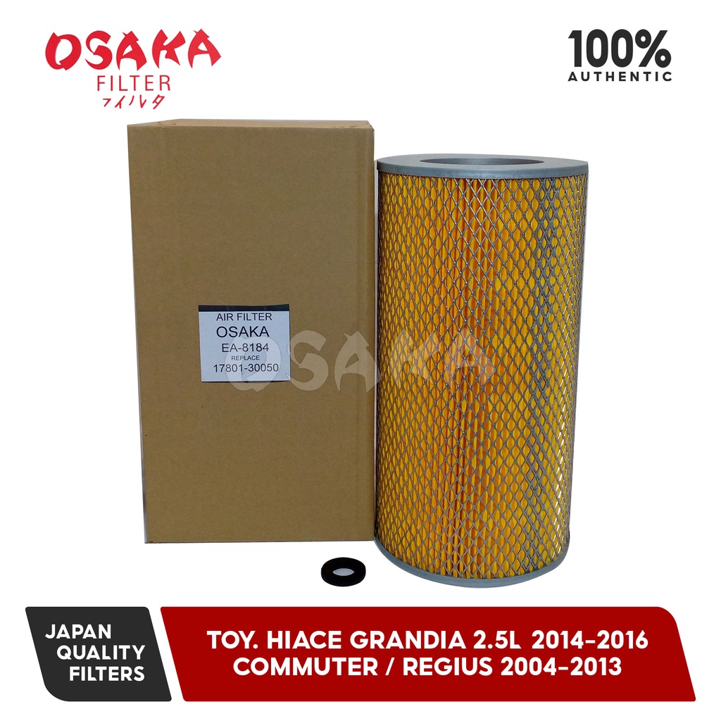 OSAKA Air Filter TOYOTA HIACE GRANDIA 2.5L 2008-2015 EA-8184 1PC | Shopee Philippines