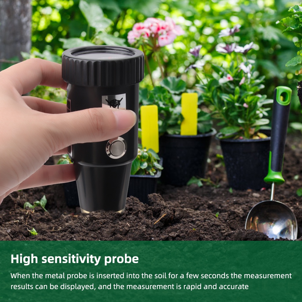 Soil pH Moisture Meter Tester Hygrometer Portable Soil Moisture Plant ...