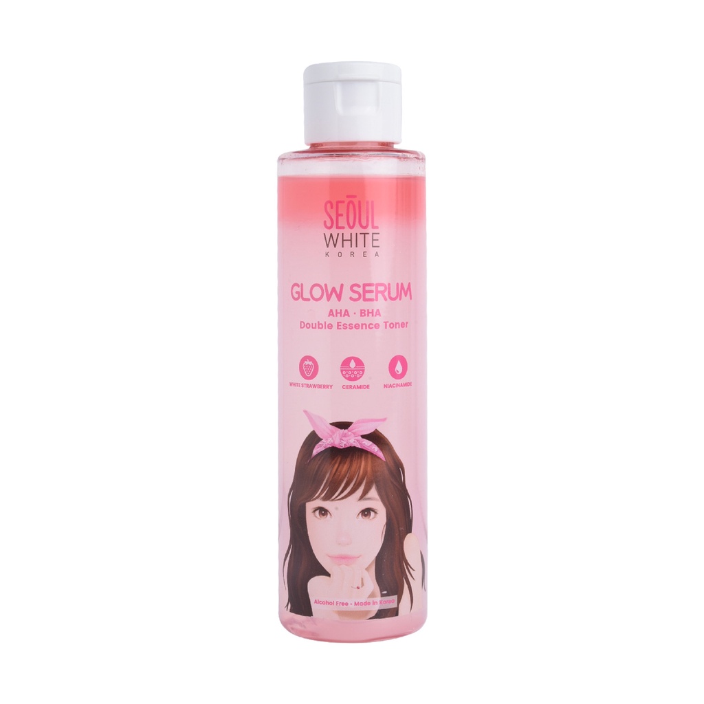 SEOUL WHITE KOREA Glow Serum Double Essence Toner 150ml | Shopee ...