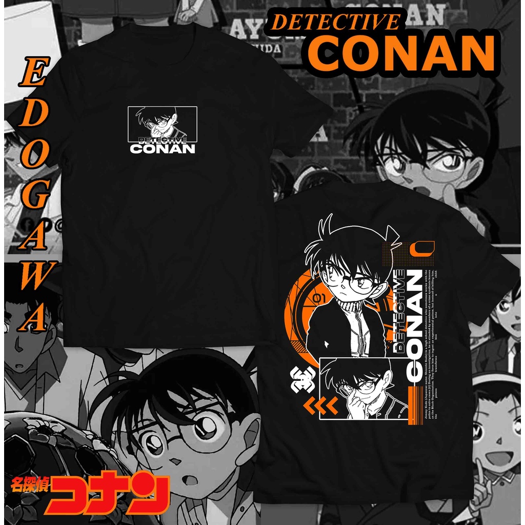 Conan Anime Detective Distro T-Shirt - Conan Edogawa Streetwear Concep ...