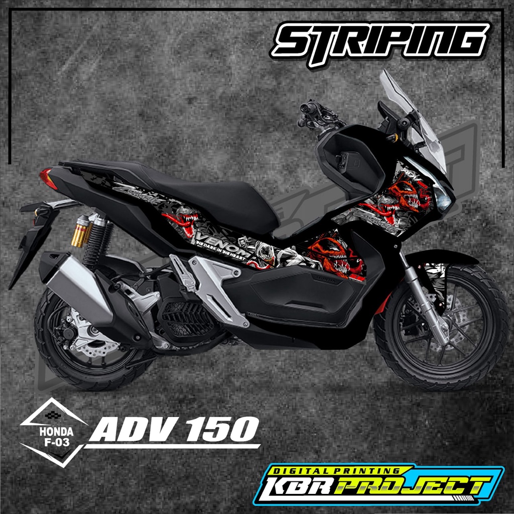 Sticker ADV 150 striping ADV 150 Motorcycle HONDA Motorcycle sticker ...