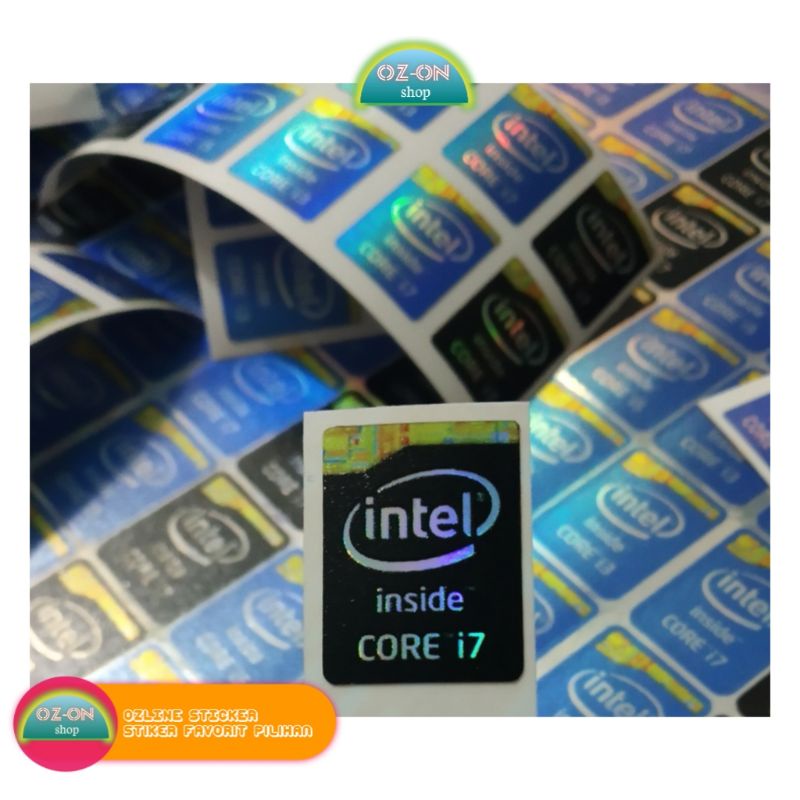 Custom core i7 black sticker. extreme edition haswell for pc laptop etc ...