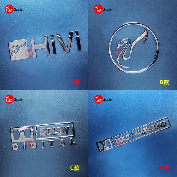 Original Label Sticker 】 Huiwei HiVi Audio Speaker Computer Case Logo ...