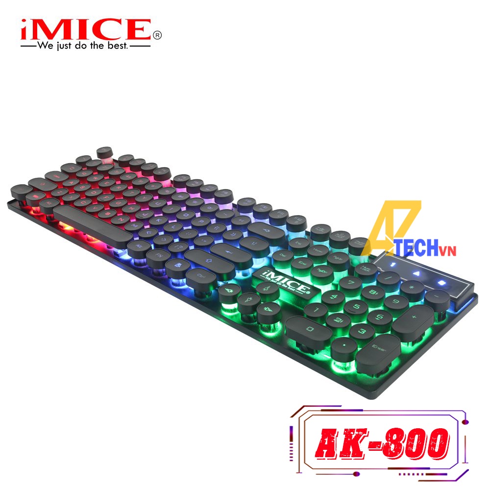 Imice AK800 mechanical wired computer keyboard, round button, gaming ...