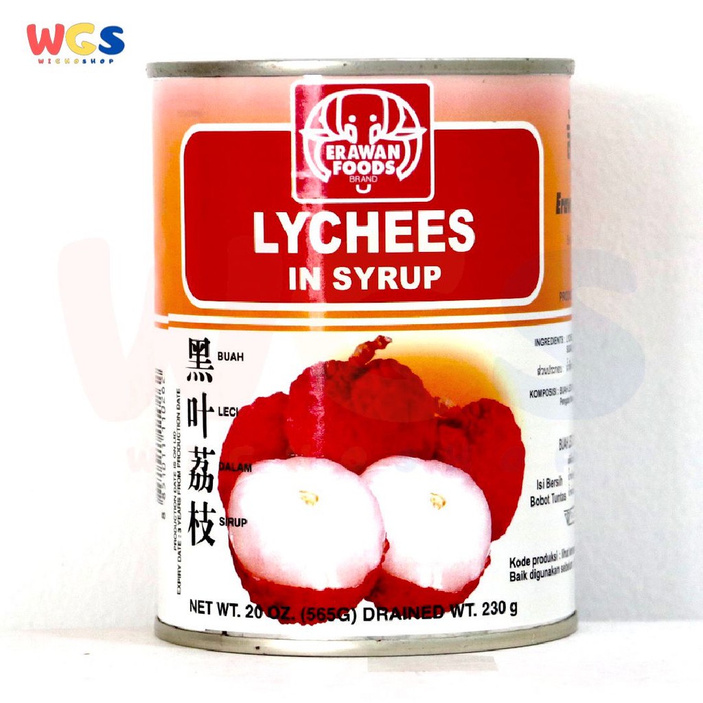 Erawan FOODS Lychee in Syrup 565g - Fruit Lychee Syrup | Shopee Philippines