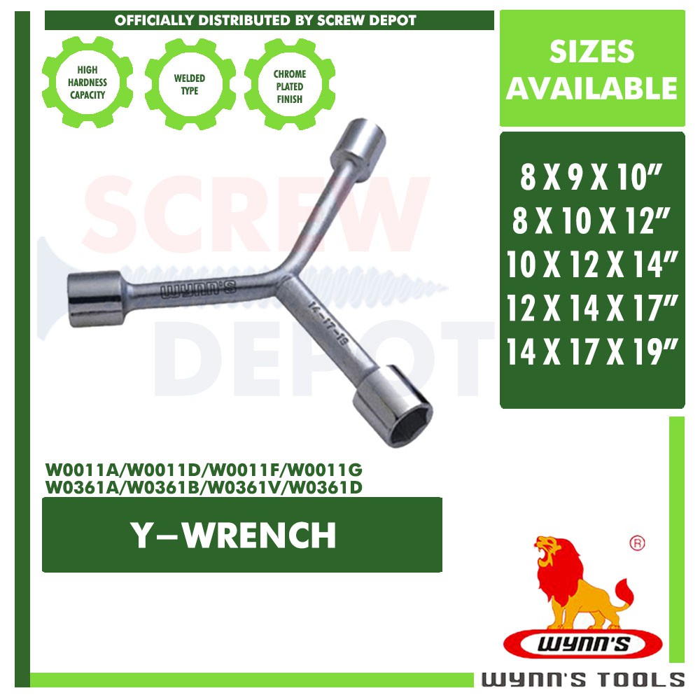 Wynns Y-Wrench / Socket Y Wrench for Motorcycles Auto Screw Depot ...