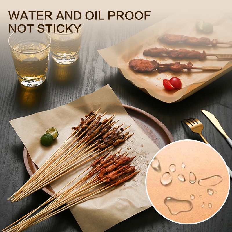 Rectangular Air Frying Pan Parchment Wrapping Paper Food Barbecue Oil ...