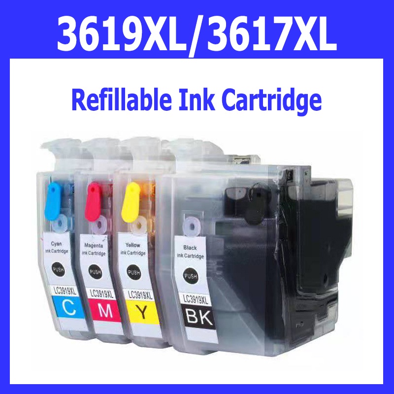 ☢Brother LC3619 LC3617 ink LC3617XL LC3619XL Refillable Ink Cartridge ...