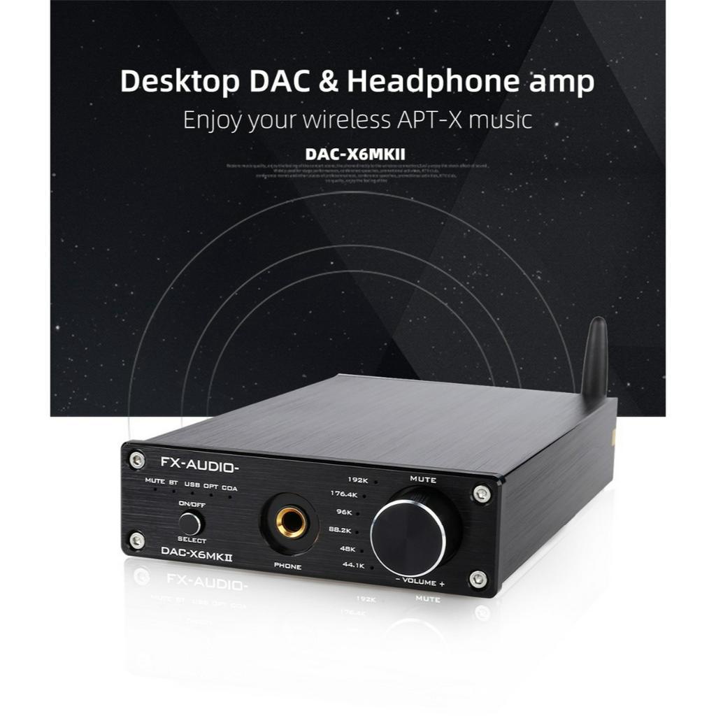 FX-Audio DAC-X6 MKII ESS9018 TPA6120 Chip Bluetooth 5.0 APTX SPDIF ...