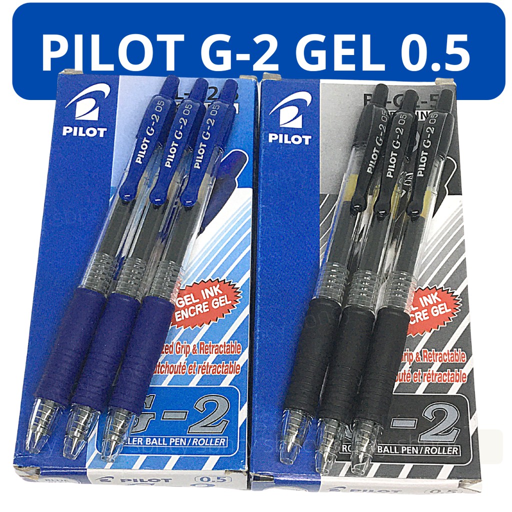 Pilot G-2 / G2 0.5 Gel Ink Roller Ball Pen Black (Sold per 6 pcs) | Shopee Philippines