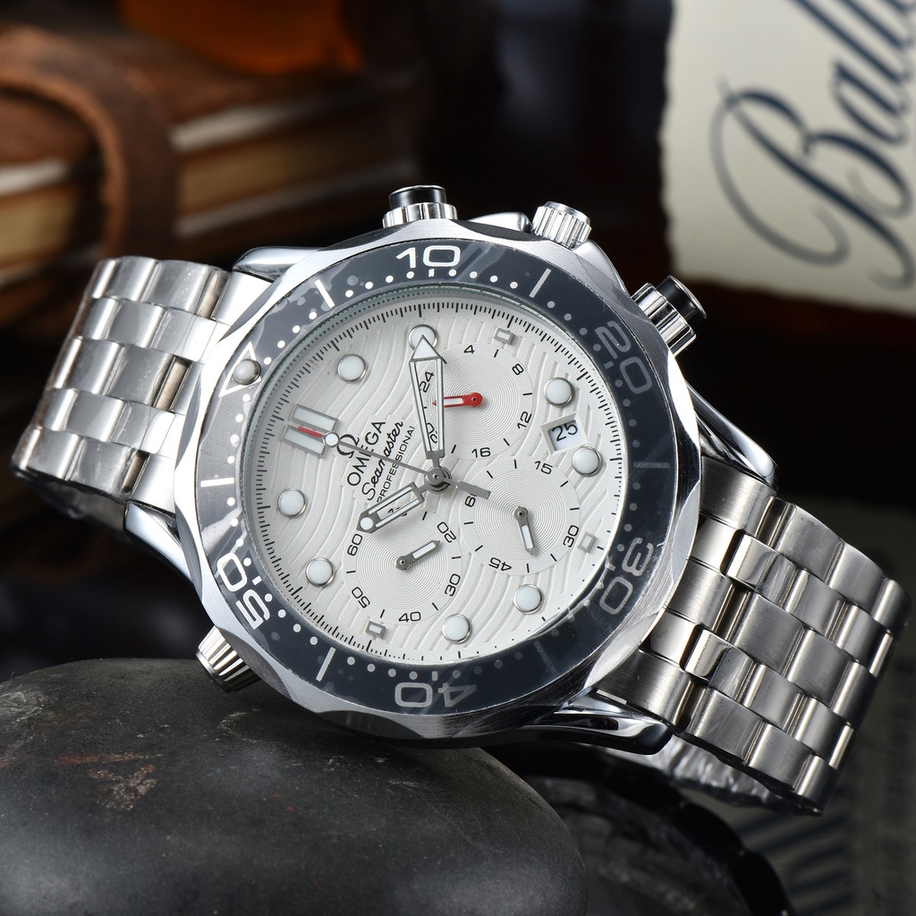 OMG Men Watch Multifunctional Chronograph Quartz Sea | Shopee Philippines