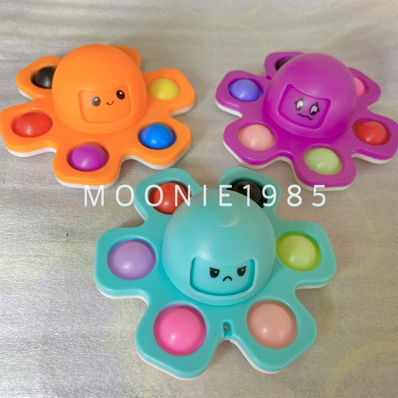 Octopus Face- changing Spinner Pop Bubble Toy | Shopee Philippines