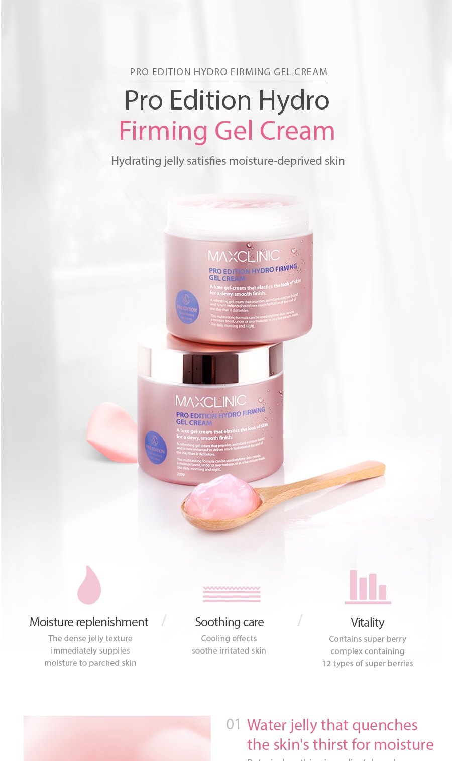 MAXCLINIC Pro Edition Hydro Firming Gel Cream 200ml + Gel Toner 500ml ...