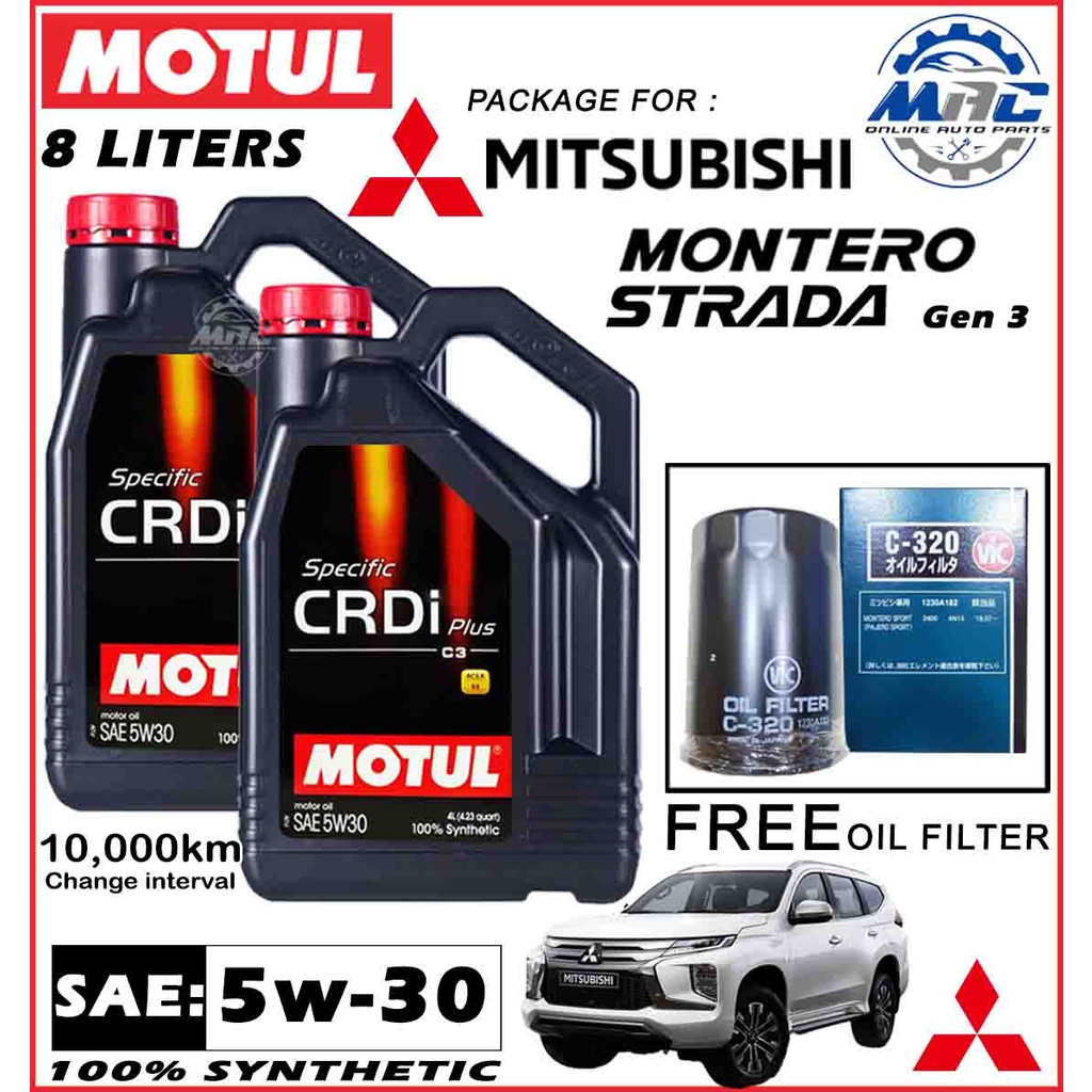 MOTUL SPECIFIC CRDi PLUS 5W-30 100% Synthetic DIESEL OIL 8 LITERS For ...