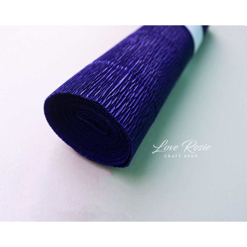 Cartotecnica Rossi Italian Crepe Paper 180g Blue Palette for Paper ...